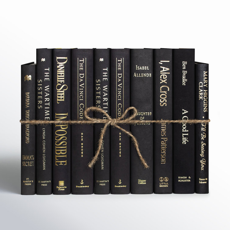 Modern Onyx & Gold Serefina Book Set & Reviews | Birch Lane